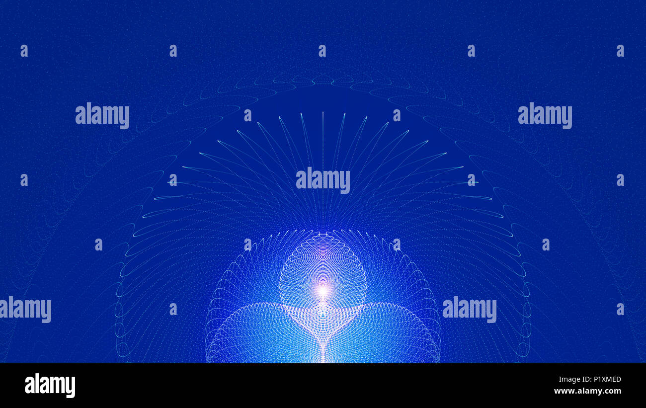 Abstract Religious Background. Glowing Light With Spreading Rays On ...