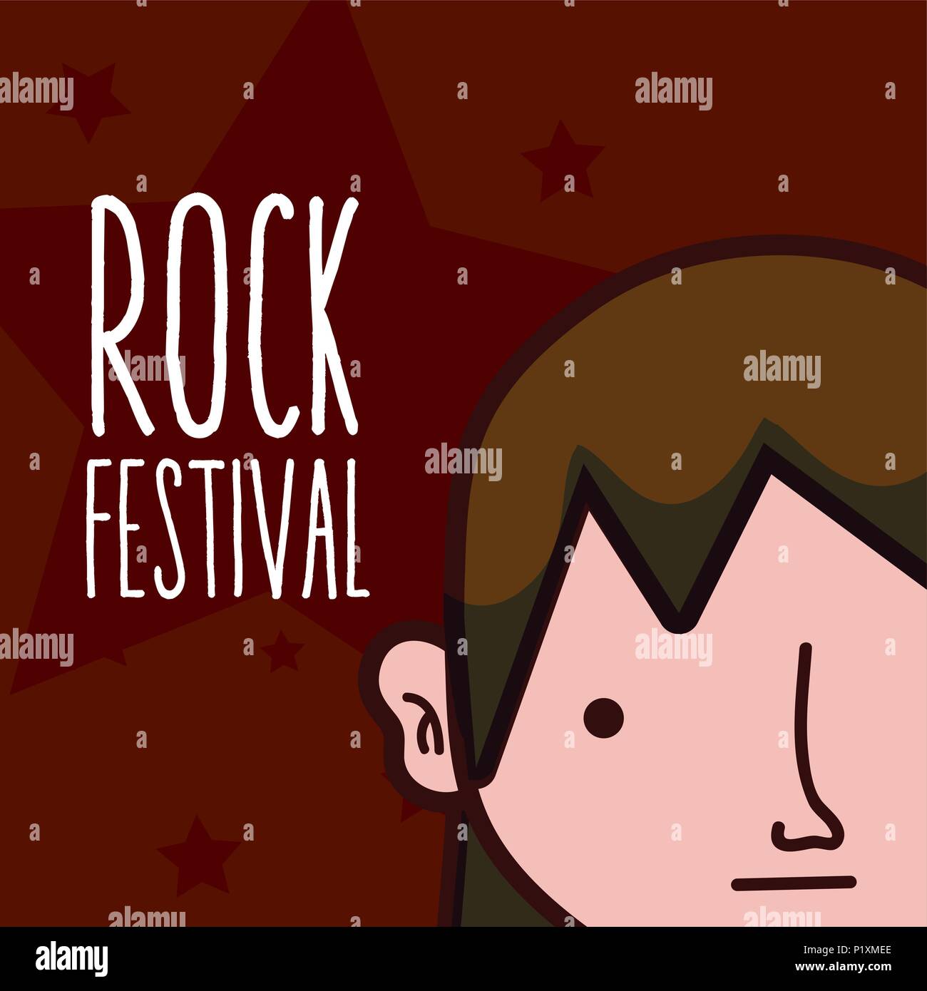 Rock festival cartoon Stock Vector Image & Art - Alamy