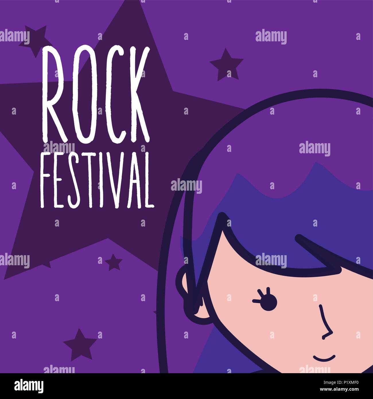 Rock festival cartoon Stock Vector Image & Art - Alamy