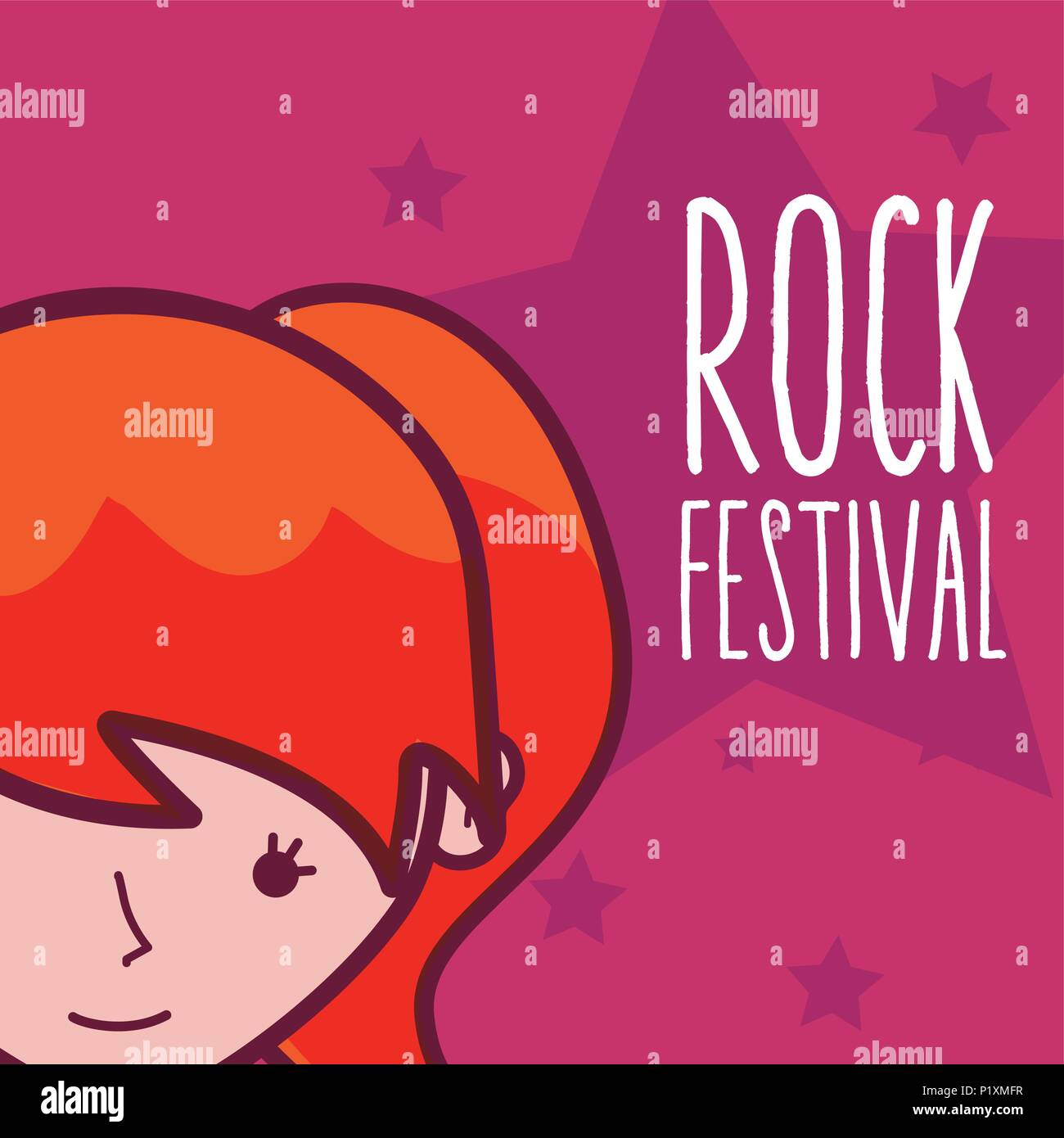 Rock festival cartoon Stock Vector Image & Art - Alamy