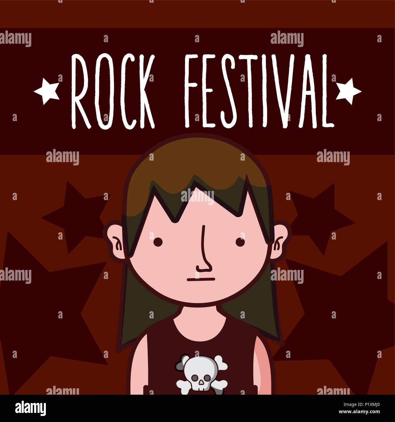 Rock festival cartoon Stock Vector Image & Art - Alamy