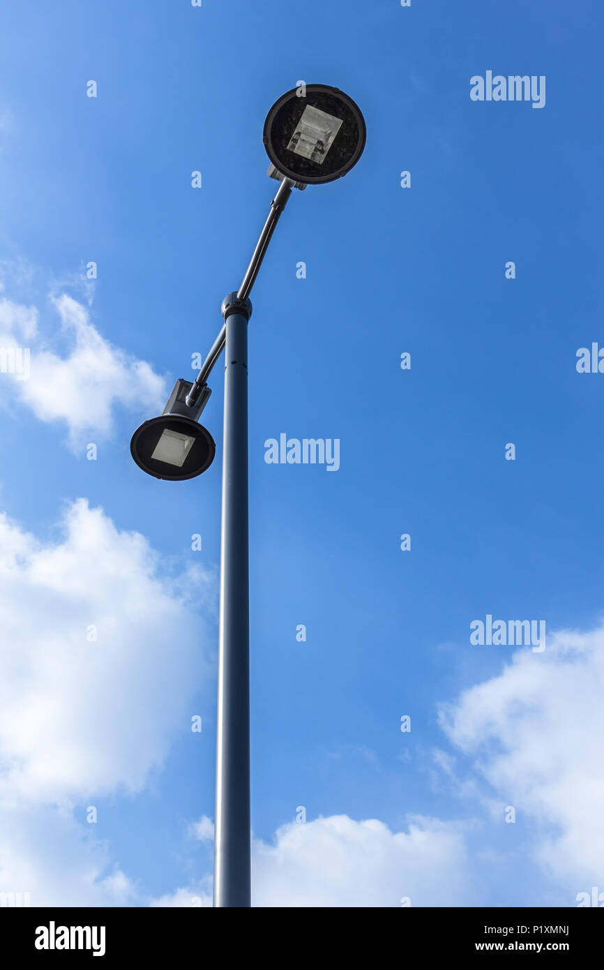 Double streetlight hi-res stock photography and images - Alamy