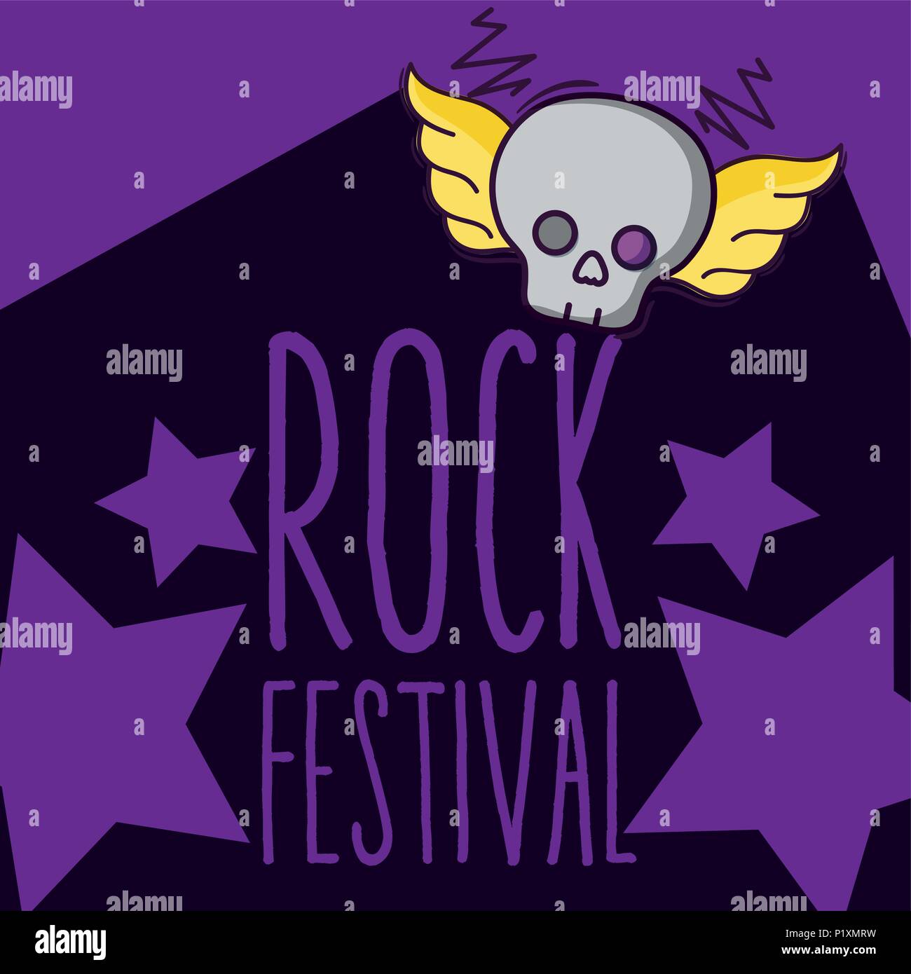 Rock festival cartoon Stock Vector Image & Art - Alamy