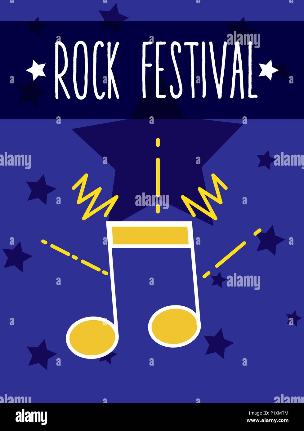 Rock festival cartoon Stock Vector Image & Art - Alamy