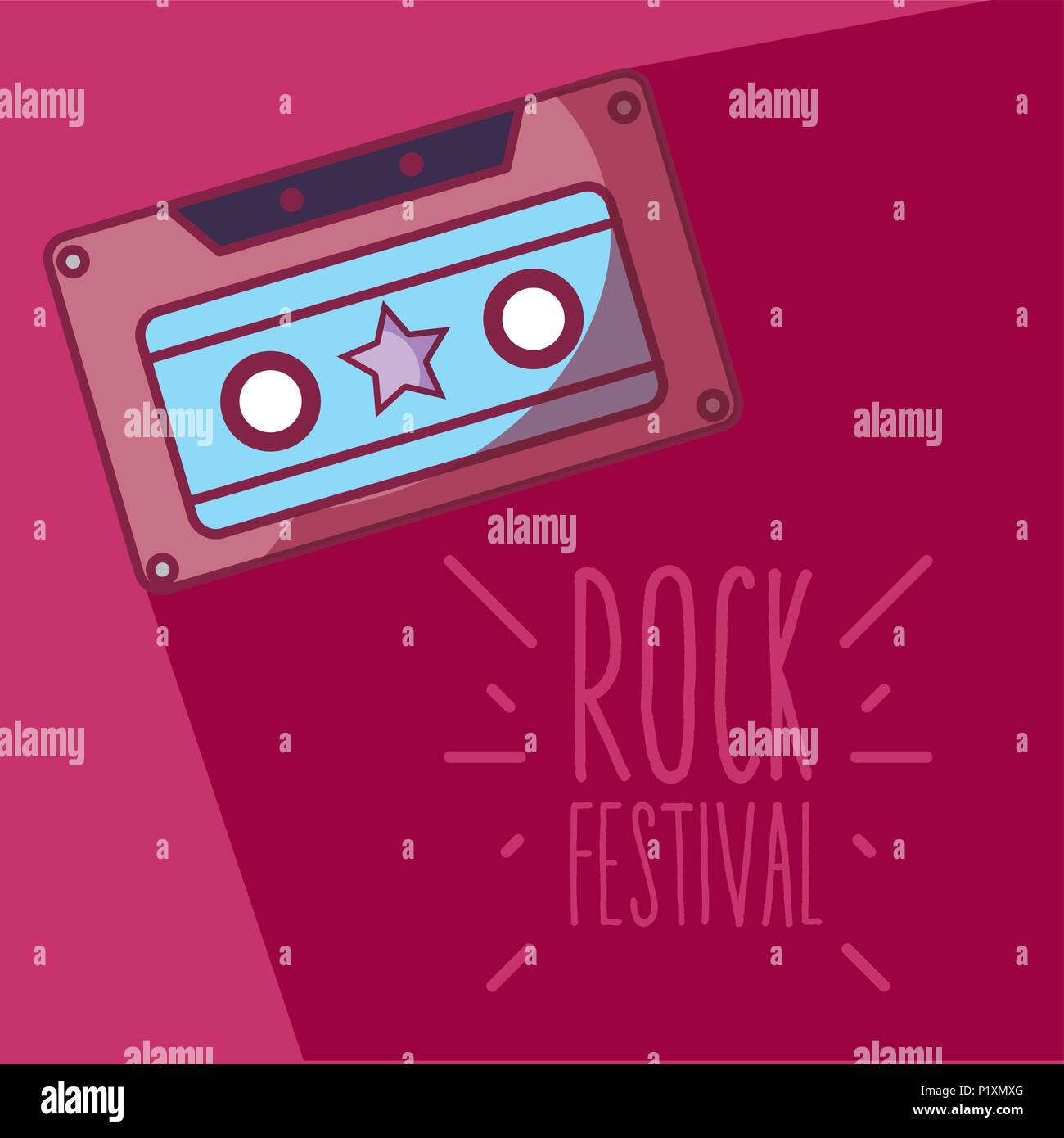 Rock festival cartoon Stock Vector Image & Art - Alamy