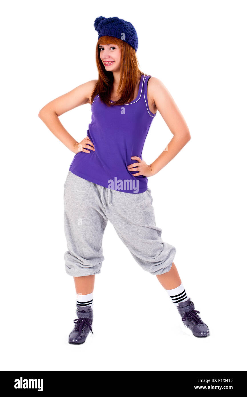 Pretty hip-hop dancer Stock Photo - Alamy