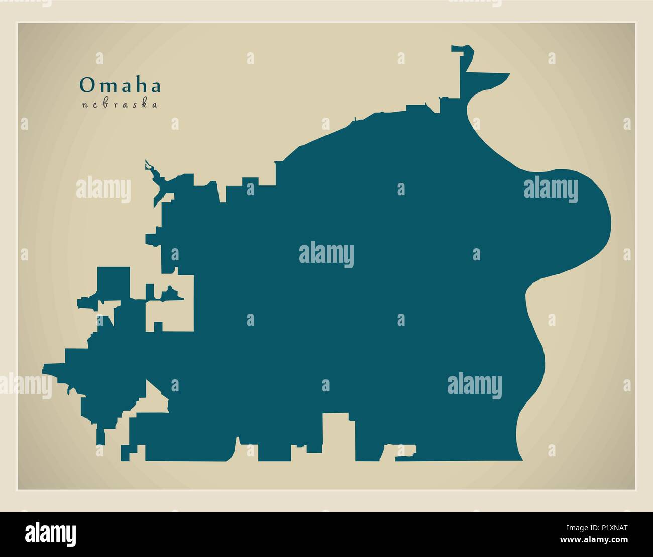 Omaha City Map Of The Us