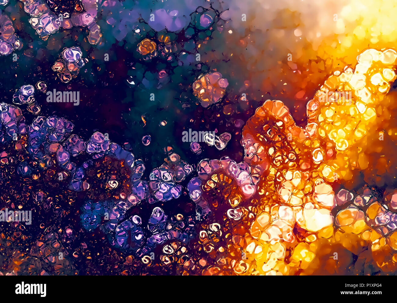 Grunge background, orange and violet color. Color abstract background ...