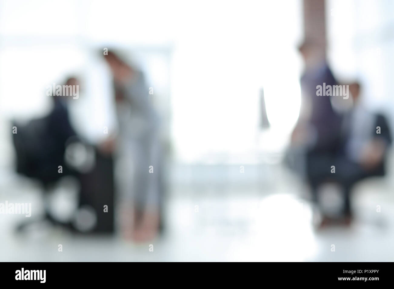 defocused photo of people working in office Stock Photo - Alamy