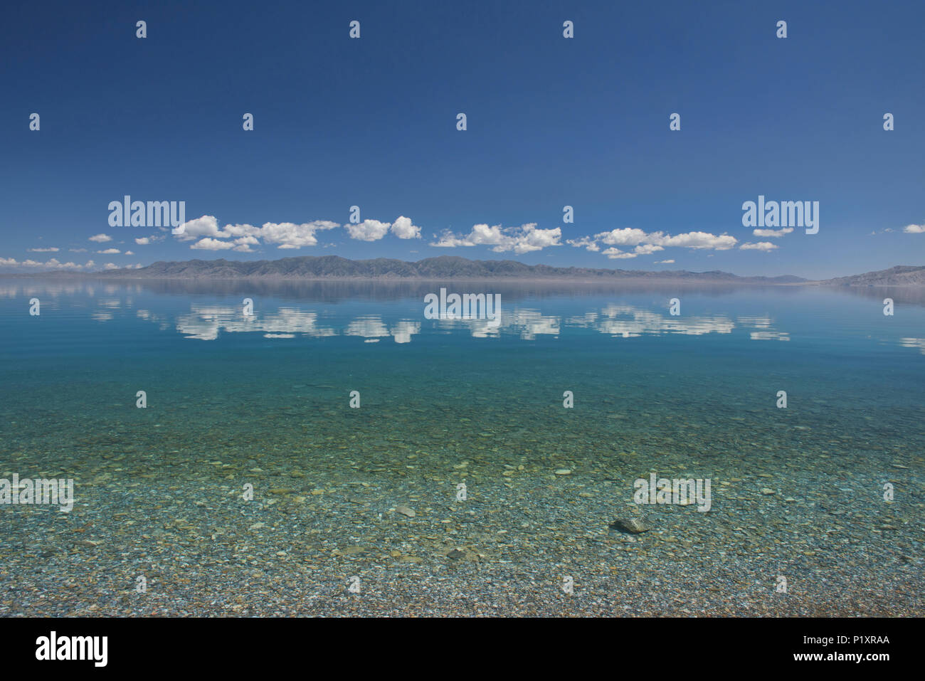 The clear water of Sayram Lake, Xinjiang, China Stock Photo - Alamy