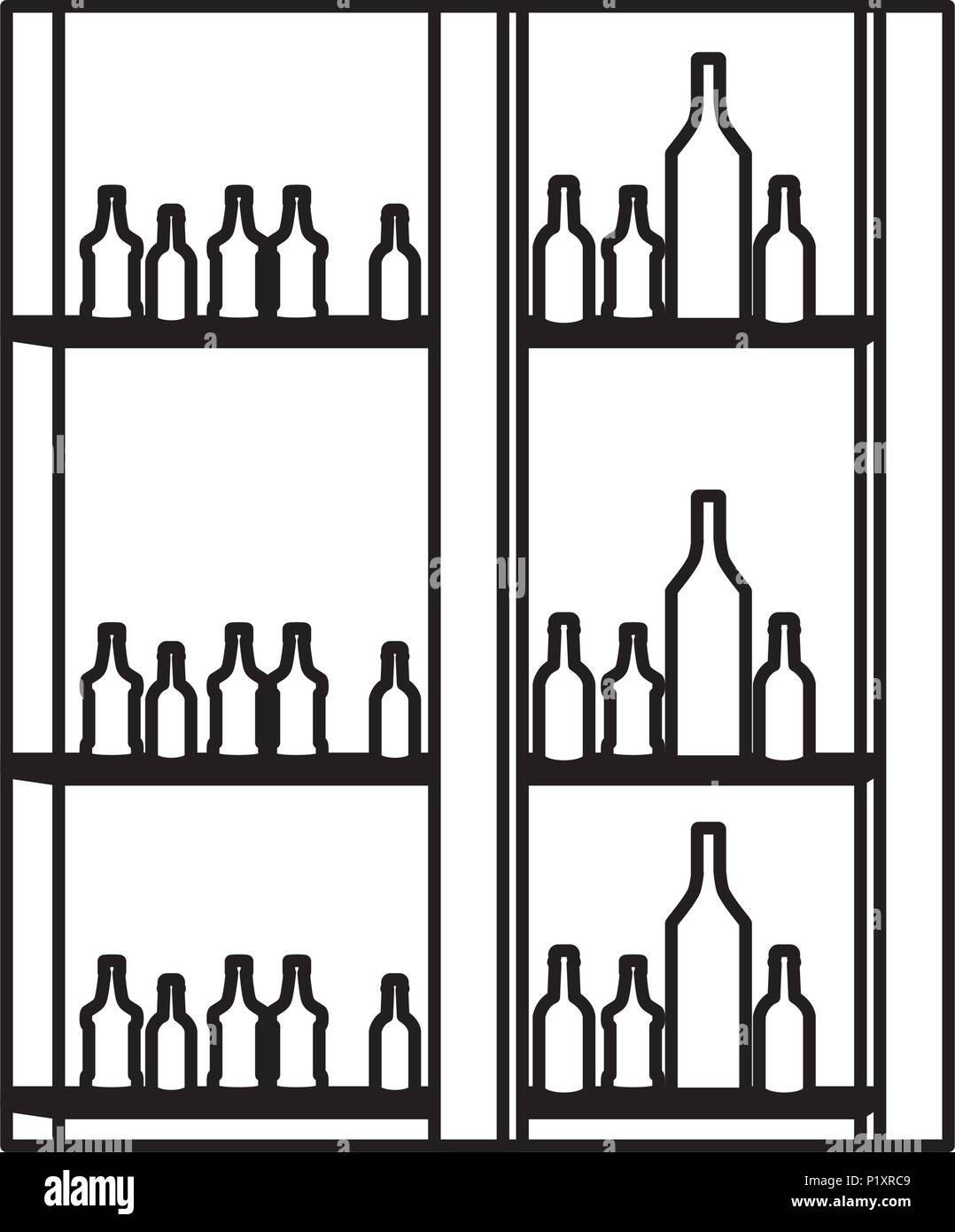 line alcohol decanter liquor beverage event Stock Vector Image & Art ...