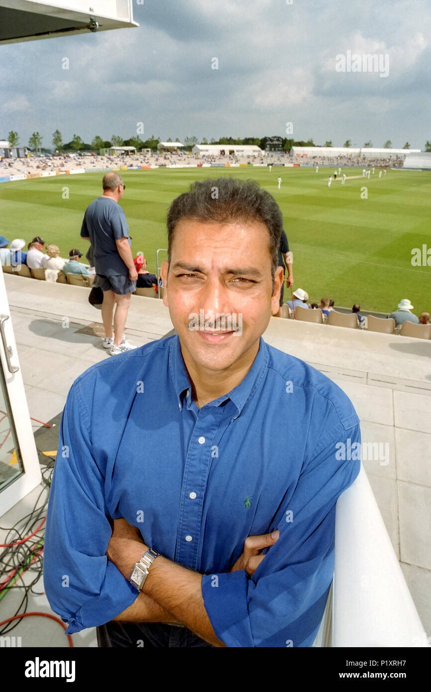 Cricketer Ravi Shastri at the Rose Bowl in Hampshire Stock Photo - Alamy