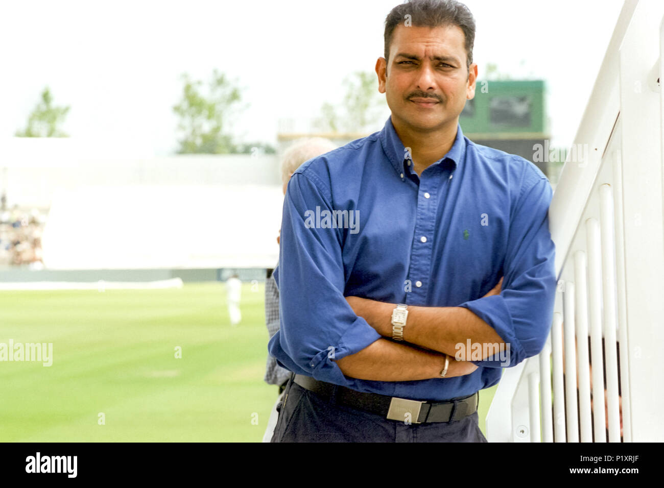 Cricketer Ravi Shastri at the Rose Bowl in Hampshire Stock Photo - Alamy