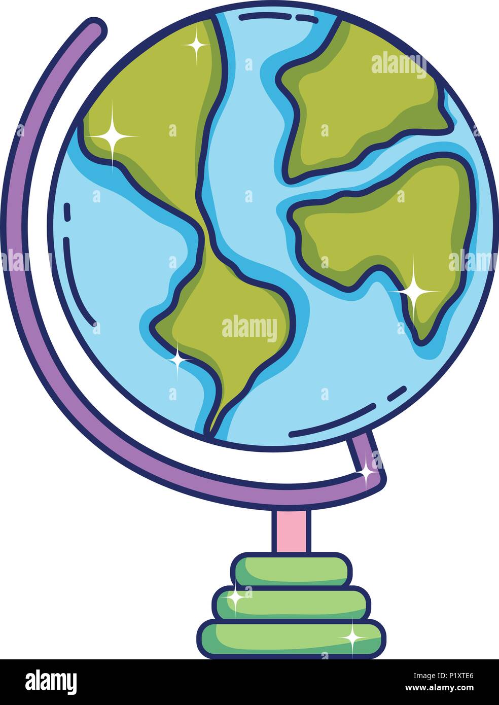 global world map geography desk Stock Vector Image & Art - Alamy