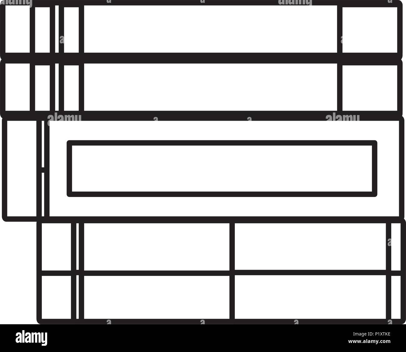 line education books object to learn and study Stock Vector Image & Art ...