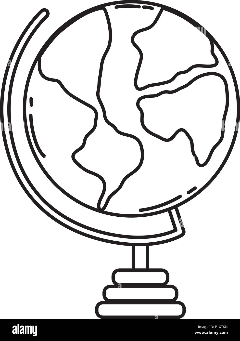 line global world map geography desk Stock Vector Image & Art - Alamy