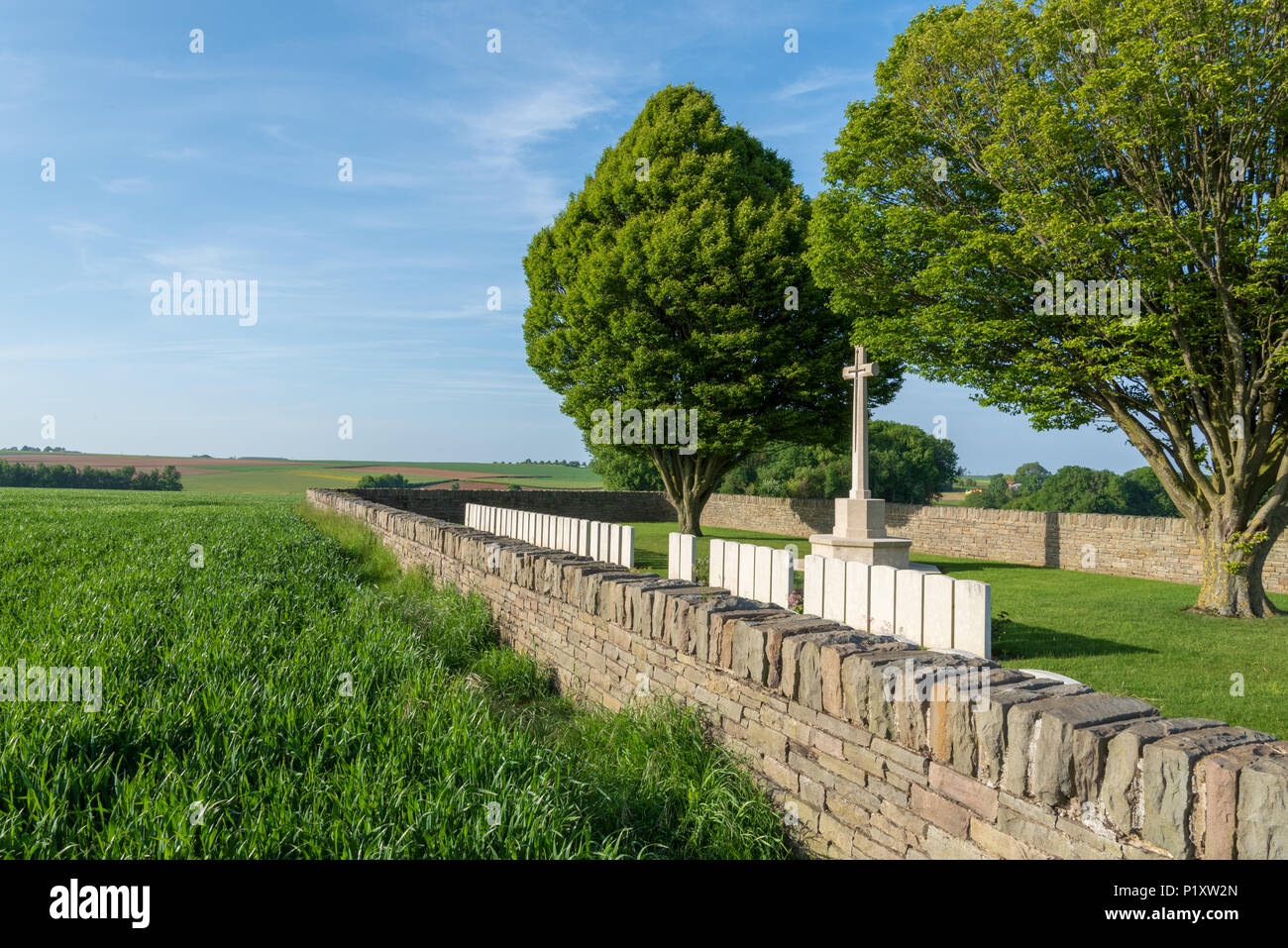 Hawthorn Ridge Cemetery No. 1, Somme Stock Photo - Alamy