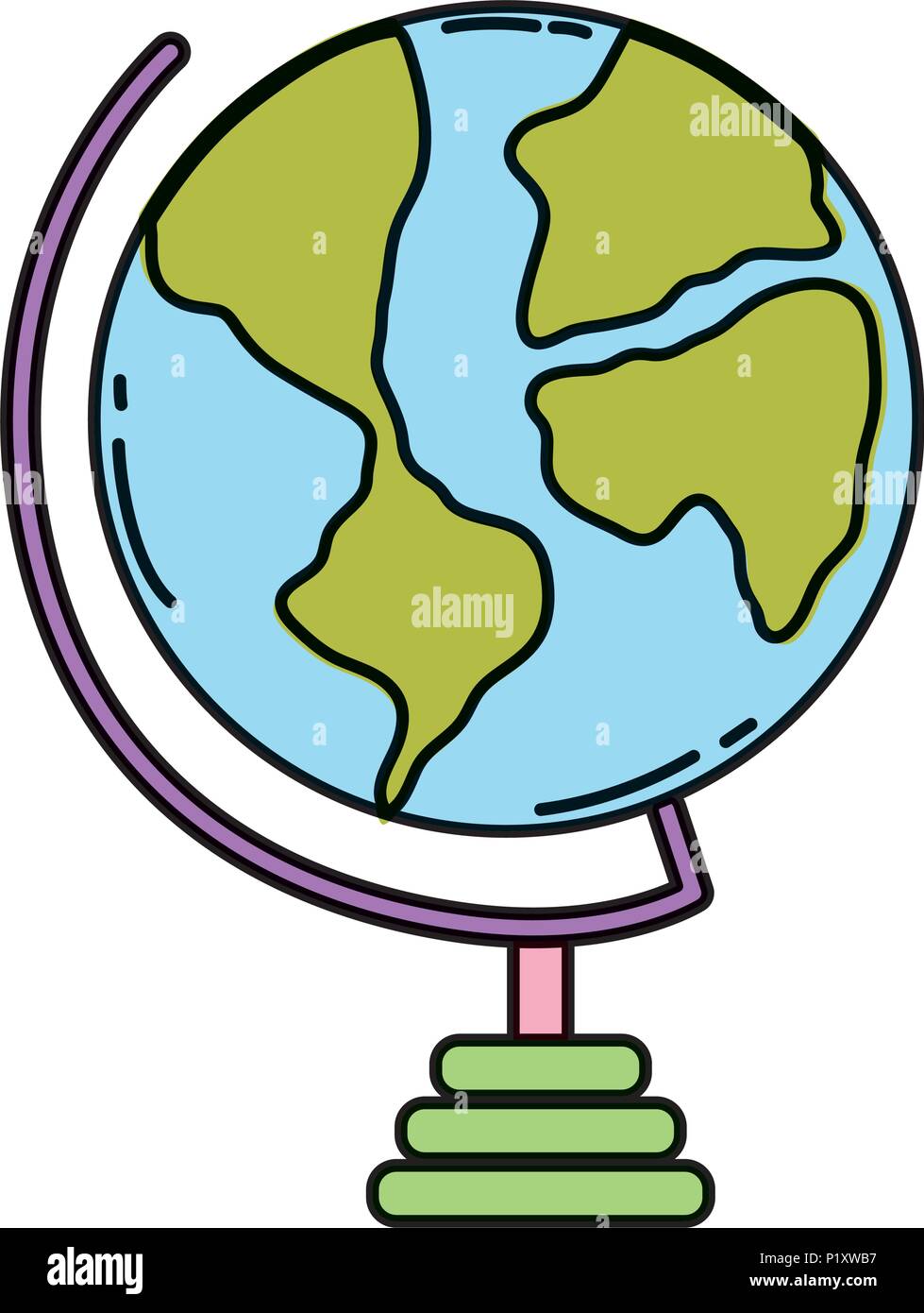 color global world map geography desk Stock Vector Image & Art - Alamy