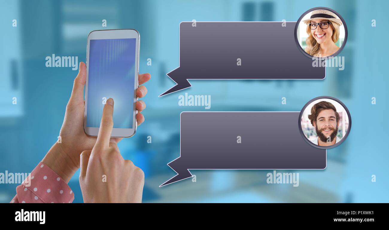 Chat room background hi-res stock photography and images - Alamy