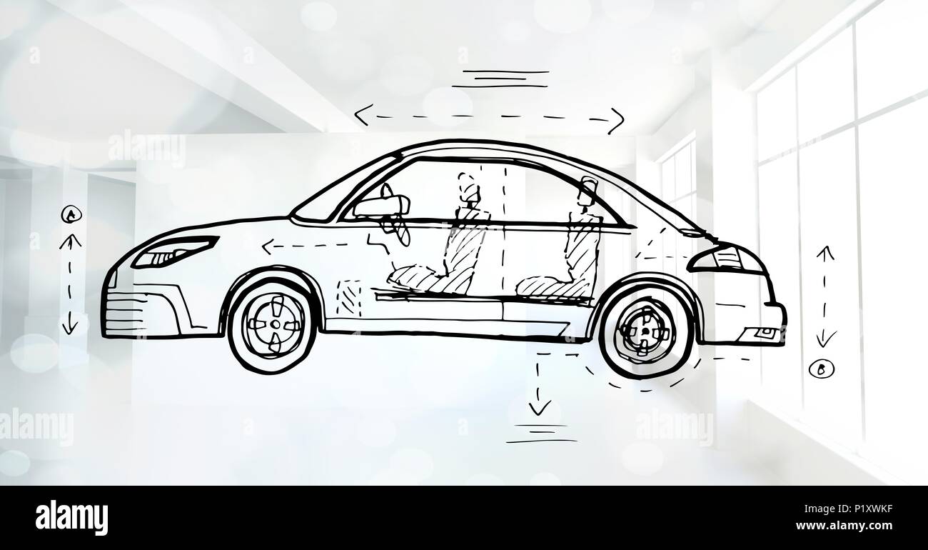 Sketch of car hand drawing Stock Photo - Alamy