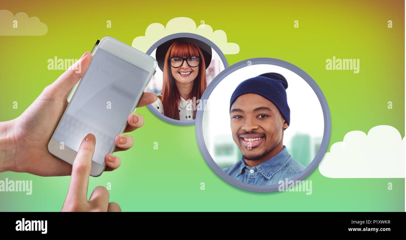 Female friends phone black hi-res stock photography and images - Alamy