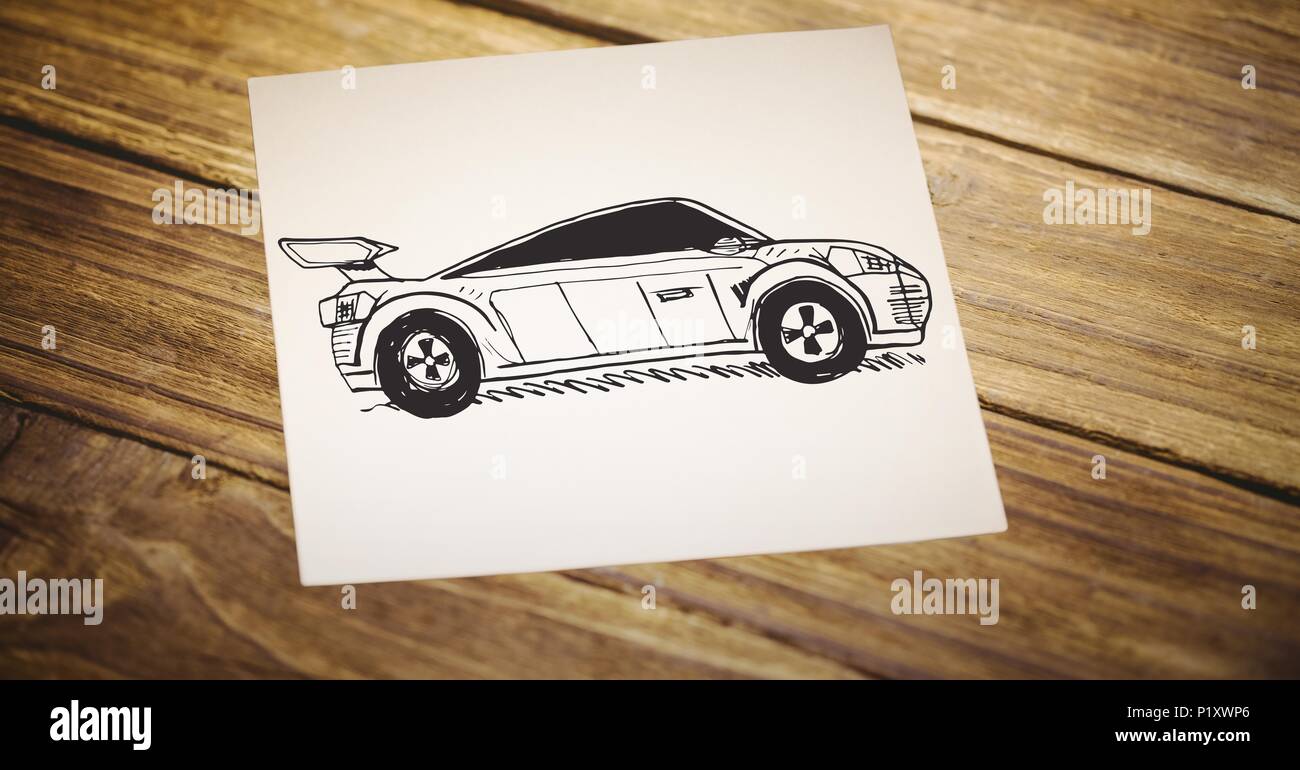 Sketch of car hand drawing Stock Photo - Alamy