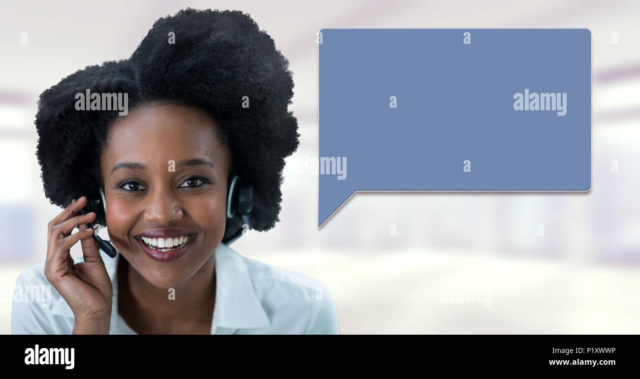 Black customer service operator talking hi-res stock photography and ...