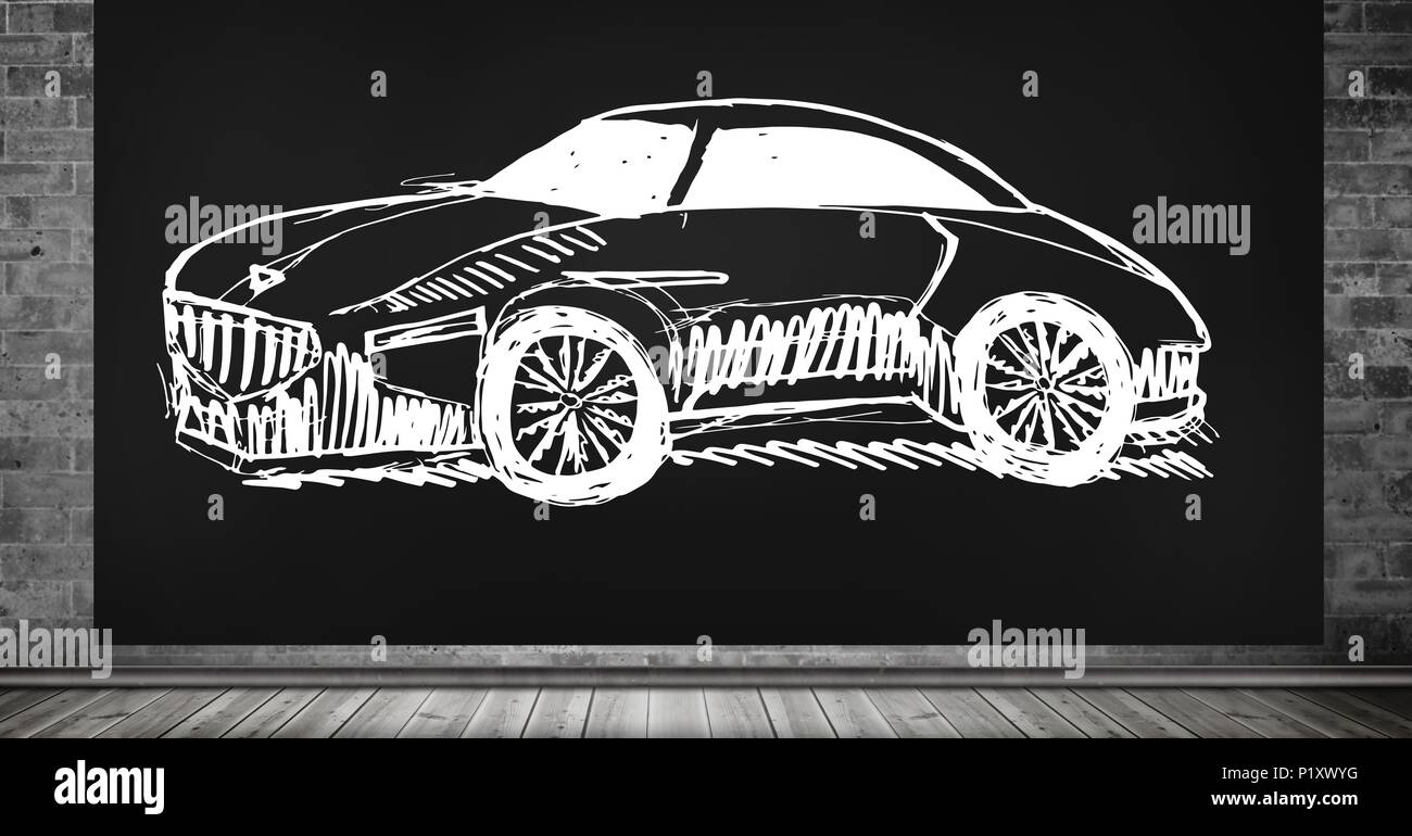 Sketch of car hand drawing Stock Photo - Alamy