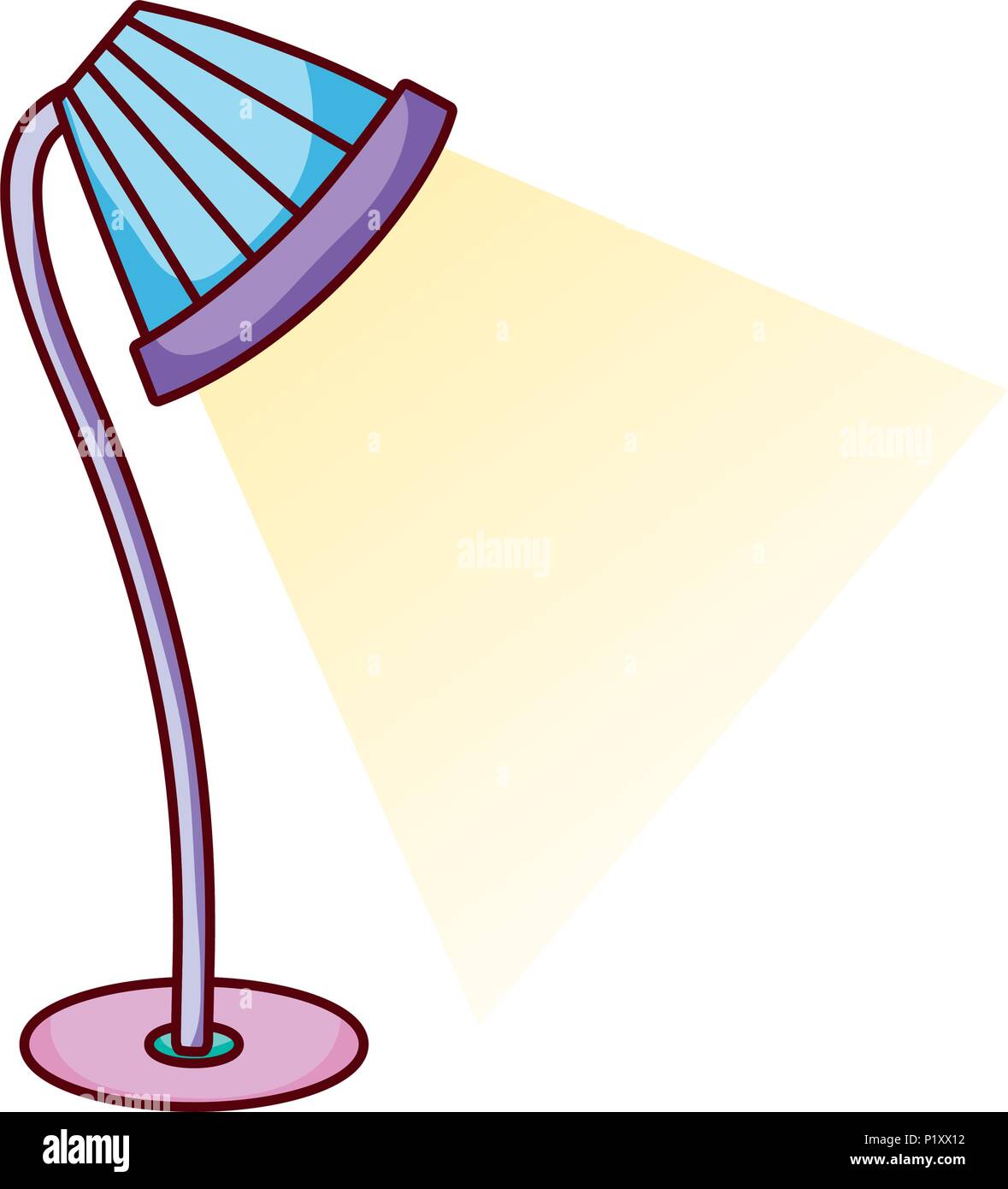 modern office lamp object desk Stock Vector Image & Art - Alamy