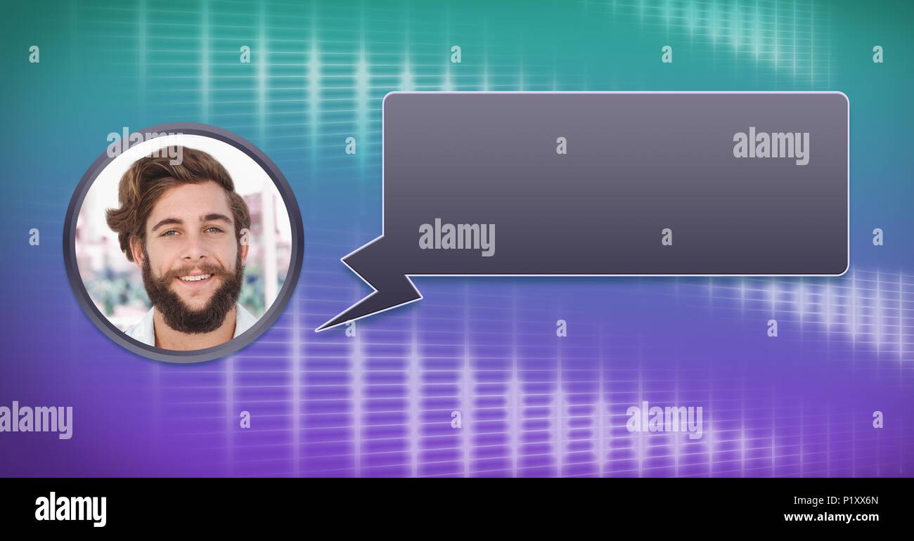 Human profile talk hi-res stock photography and images - Alamy