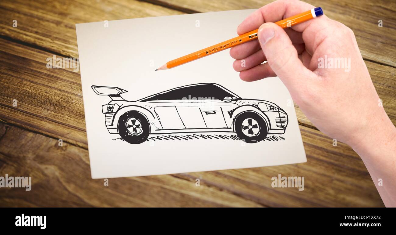 Technical drawing car hi-res stock photography and images - Alamy