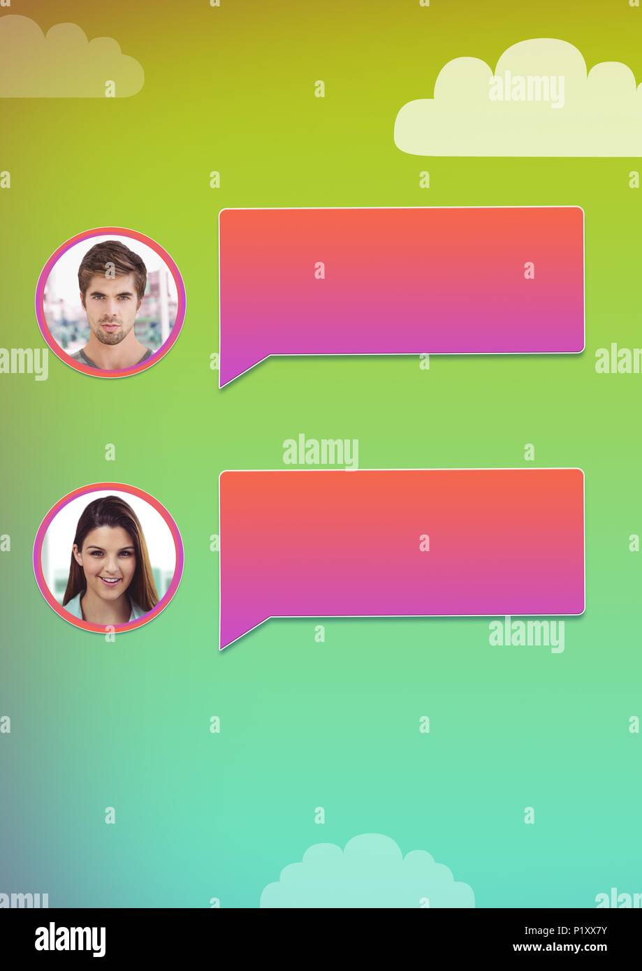 Human profiles hi-res stock photography and images - Alamy