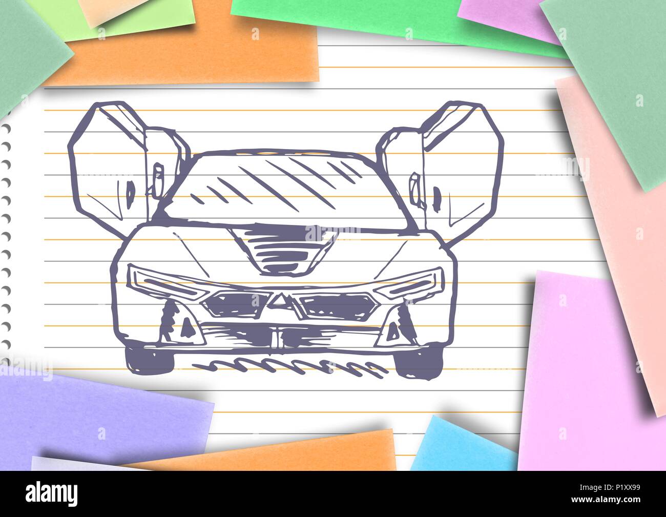 Car paper hi-res stock photography and images - Alamy