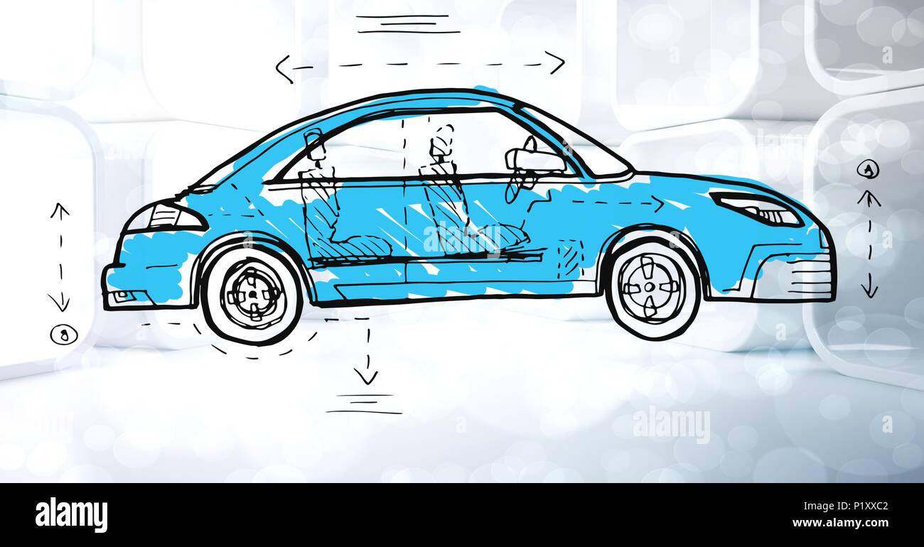 Sketch of car hand drawing Stock Photo - Alamy
