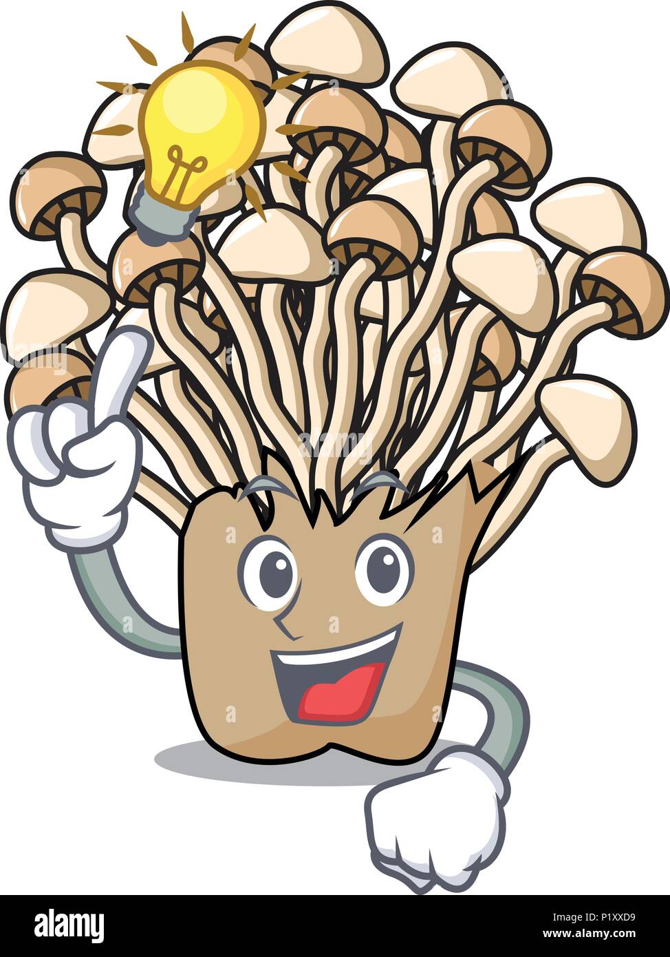 Have an idea enoki mushroom mascot cartoon Stock Vector Image & Art - Alamy