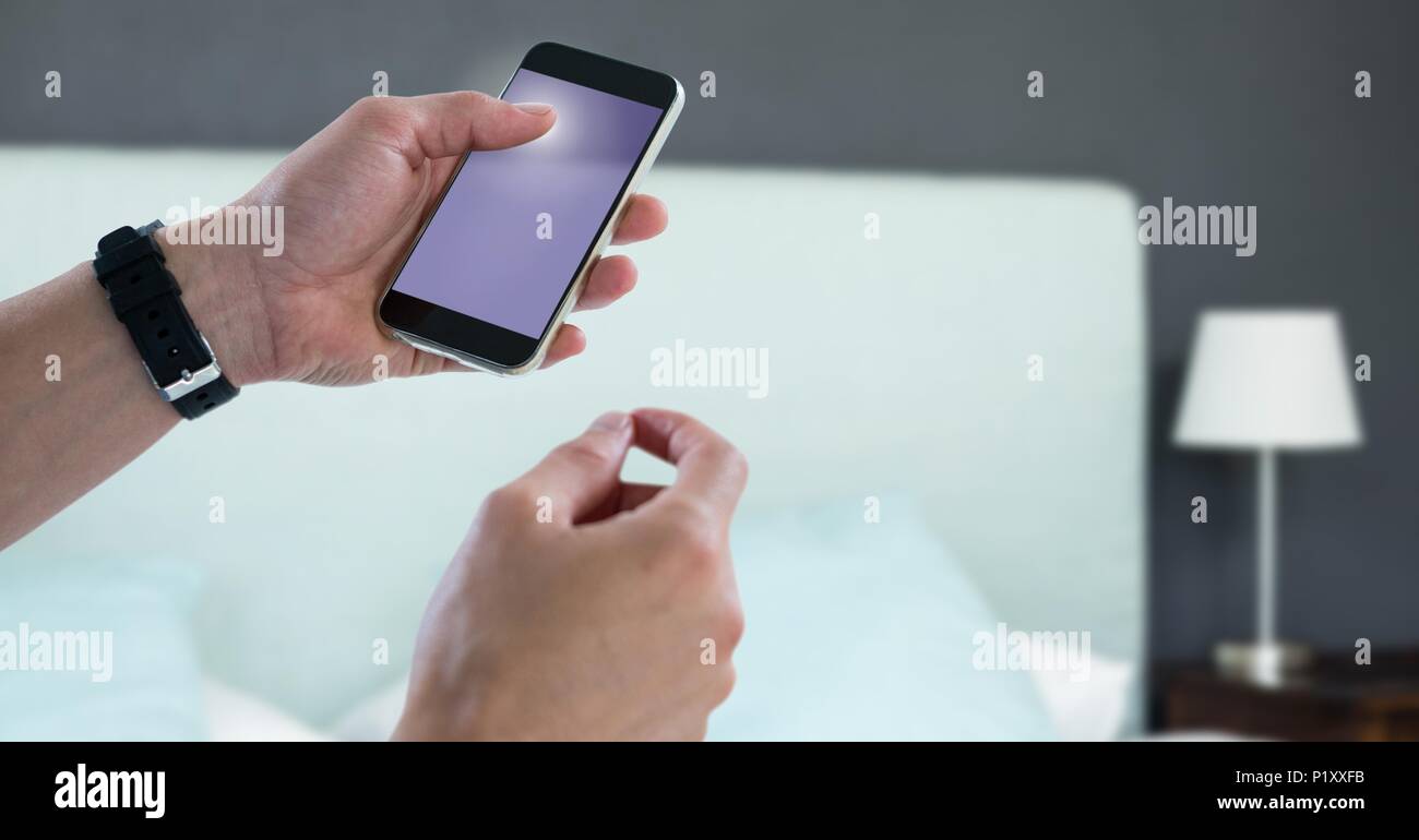 Bedroom phone table hi-res stock photography and images - Alamy