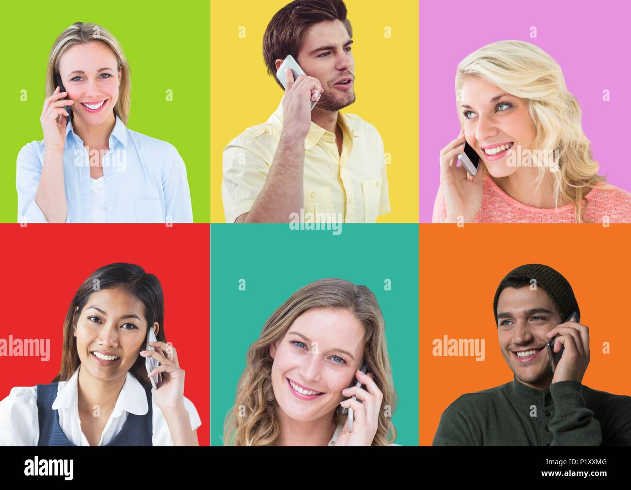 People phones hi-res stock photography and images - Alamy