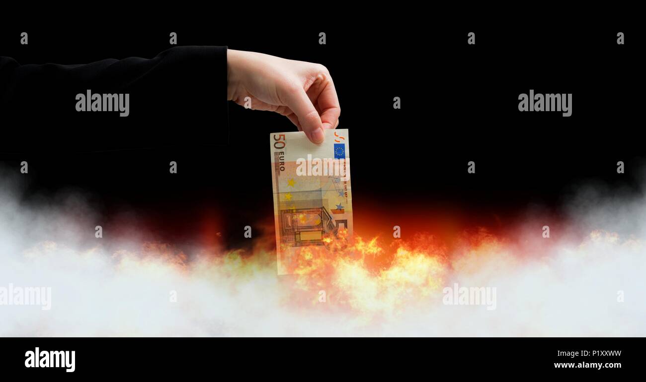 Burning note hi-res stock photography and images - Alamy