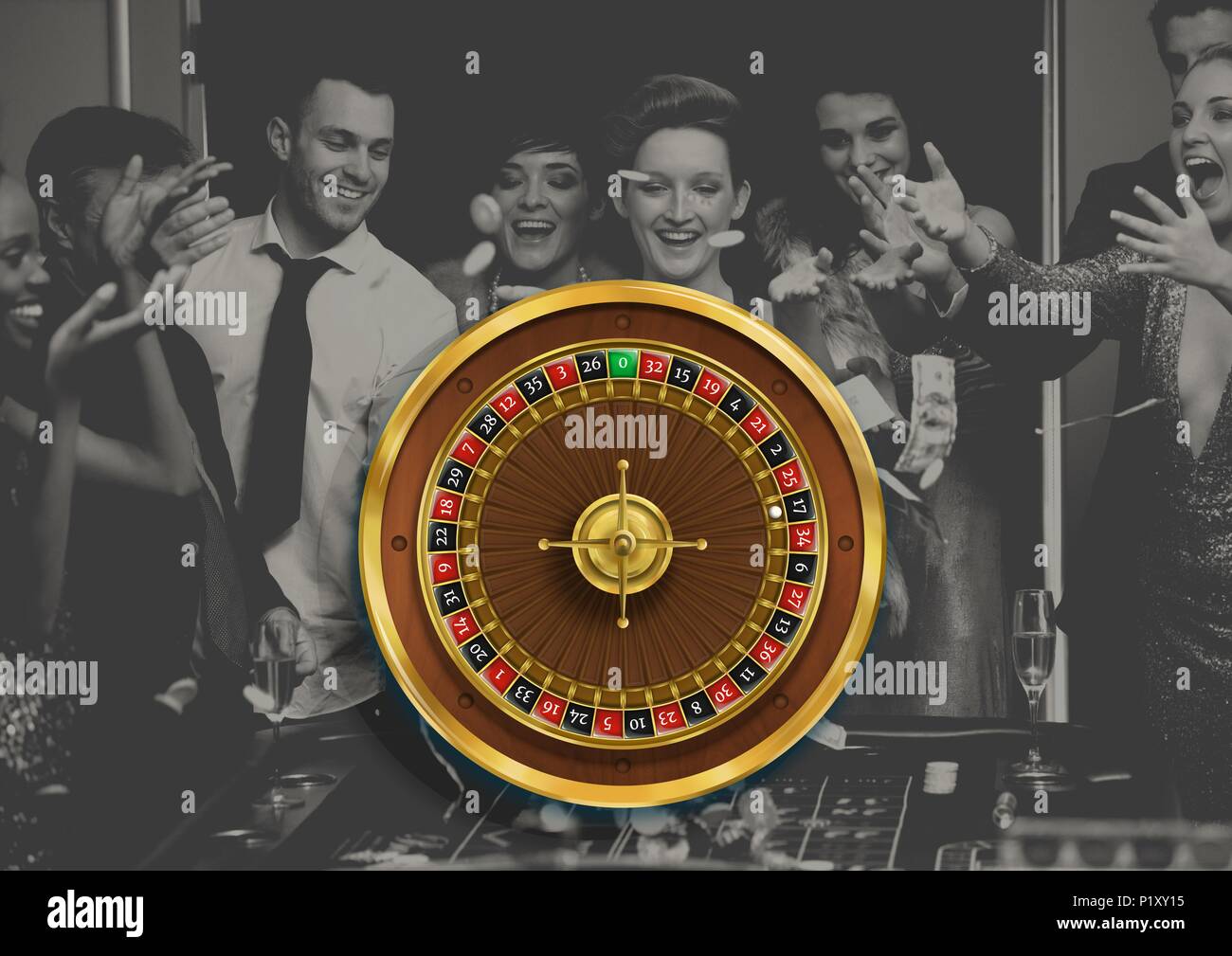 Roulette wheel chip hi-res stock photography and images - Alamy