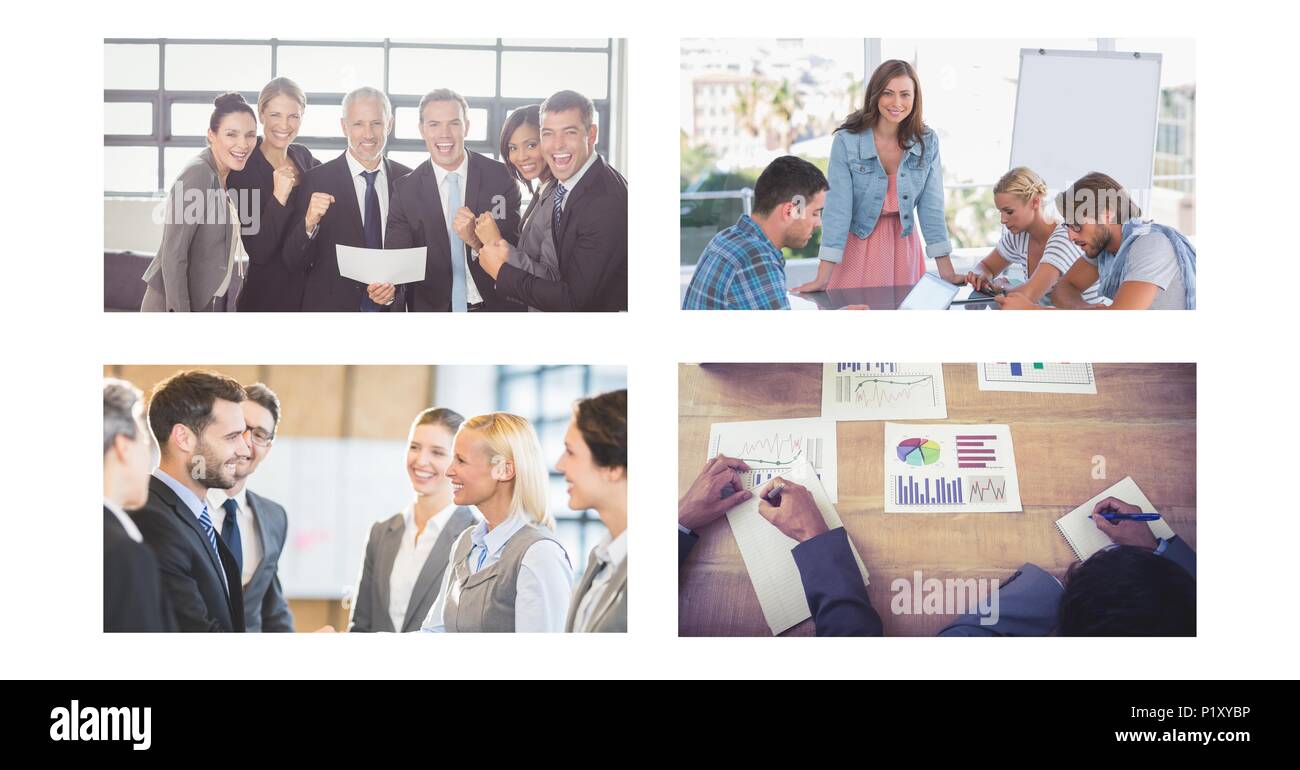 Meeting teamwork finance team Cut Out Stock Images & Pictures - Alamy