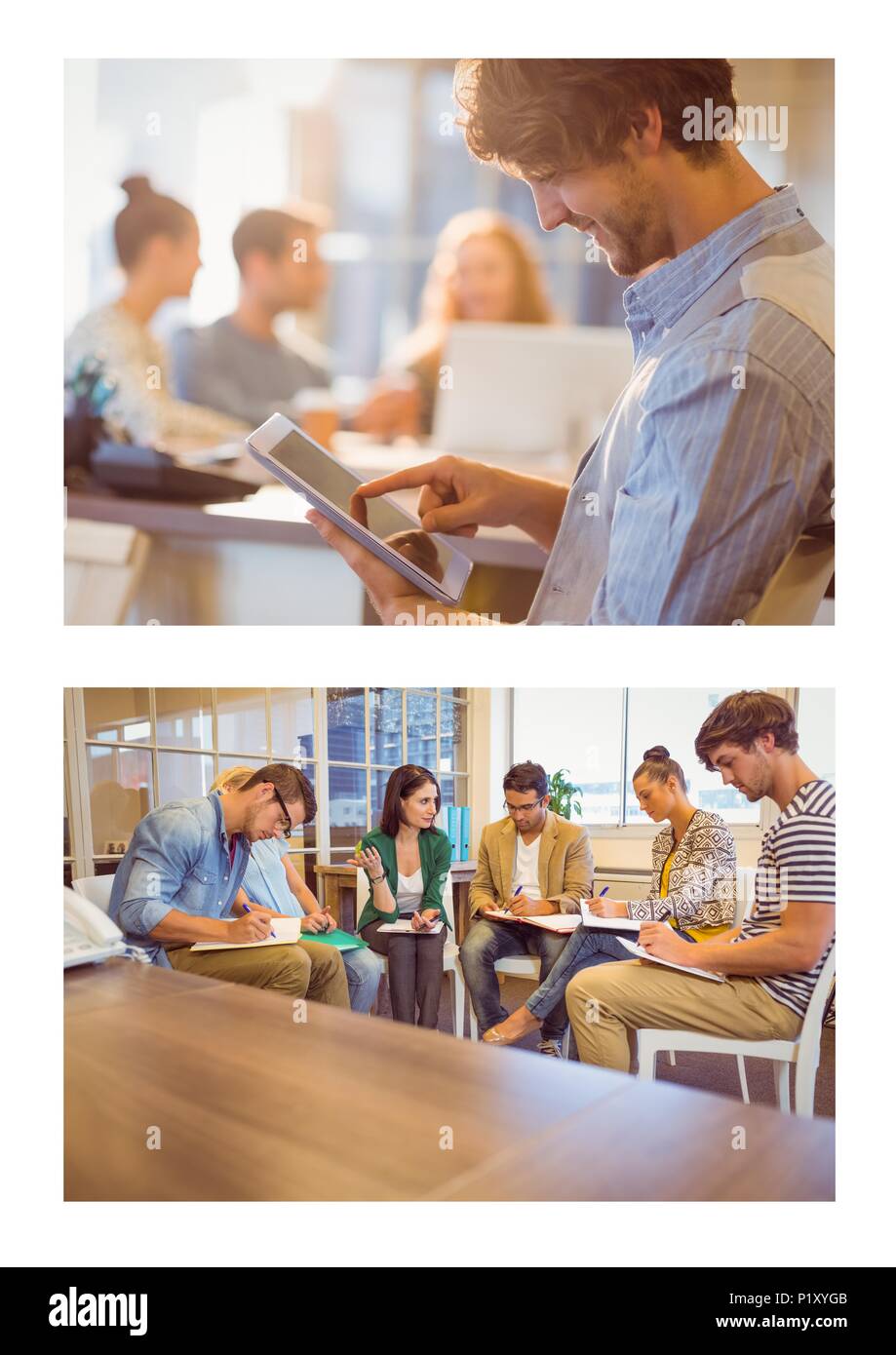 Collage cool young woman Cut Out Stock Images & Pictures - Alamy