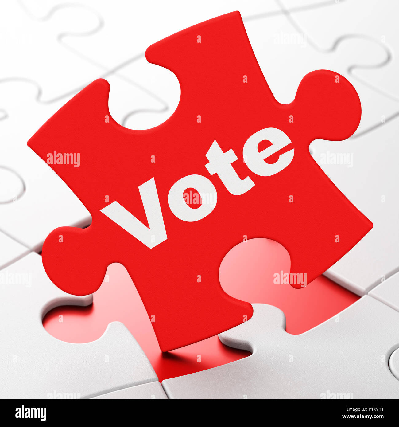 Political concept: Vote on puzzle background Stock Photo - Alamy