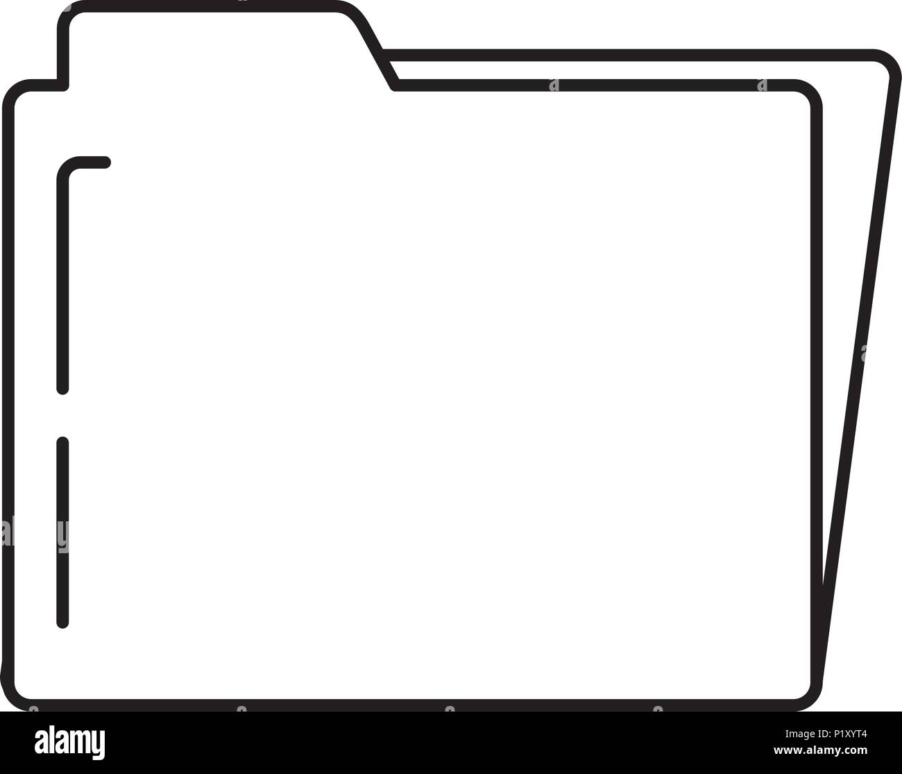 line folder file to organized document archive Stock Vector Image & Art ...