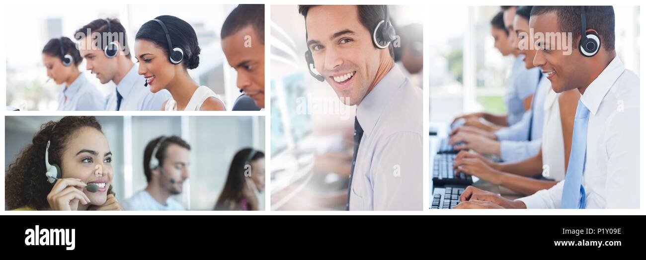 Collage business professionals hi-res stock photography and images - Alamy