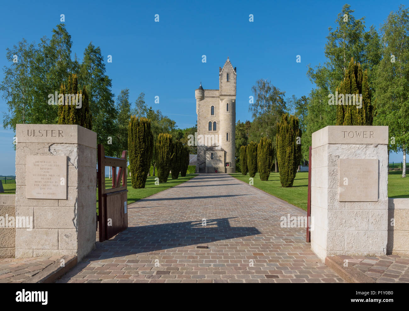 Ulster Tower, 36th Division Memorial, Somme Stock Photo - Alamy