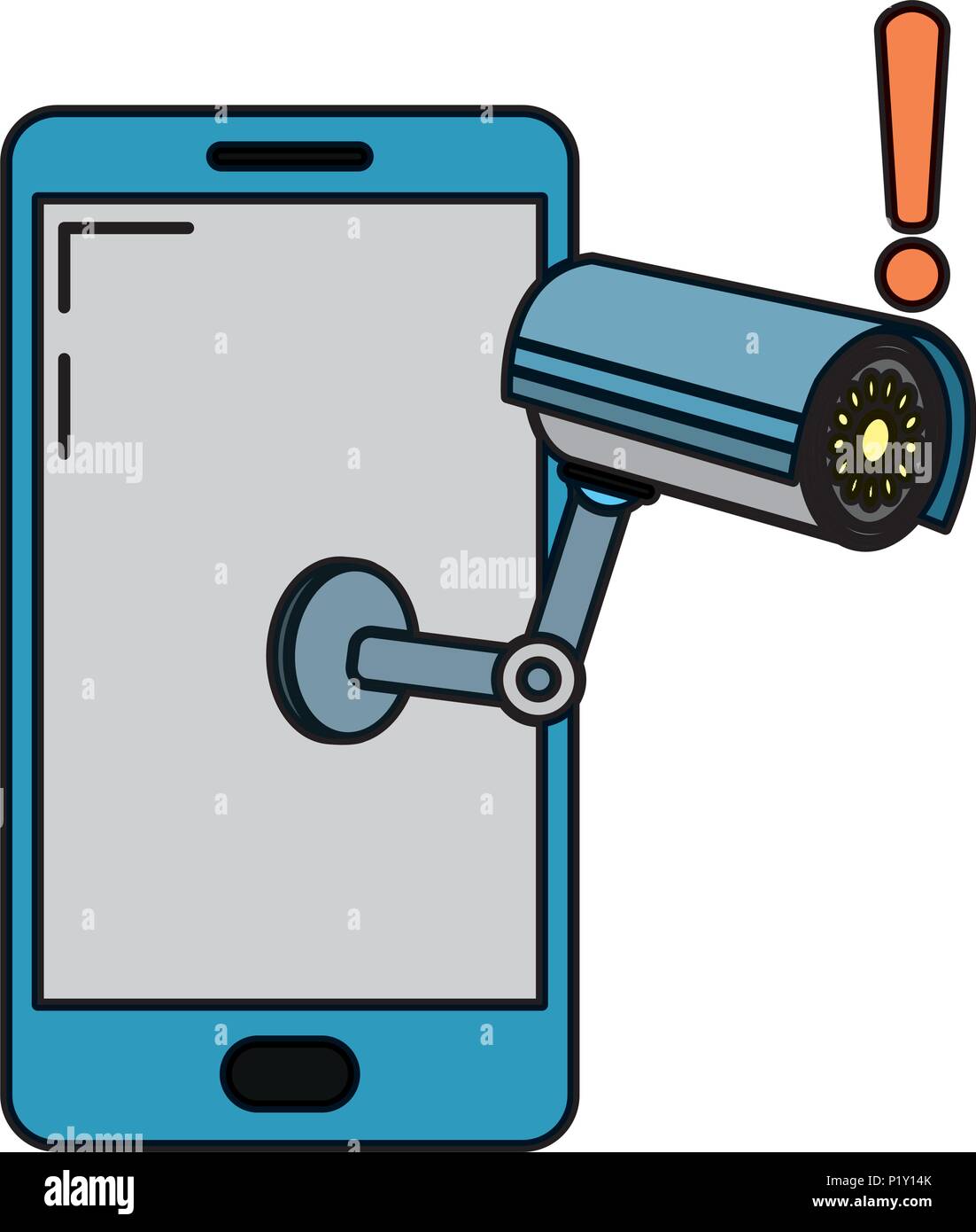 Color electronic smartphone technology Stock Vector Images - Alamy