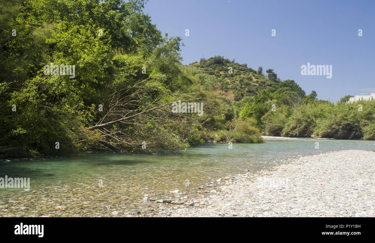 Wild river in Turkey, Alanya Stock Photo - Alamy