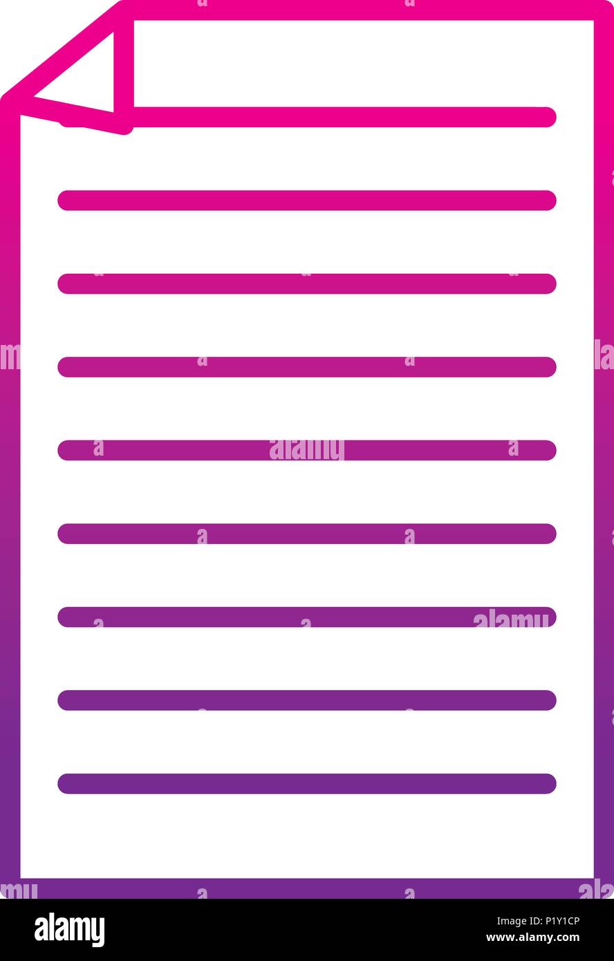 degraded line office paper document to business work Stock Vector Image ...