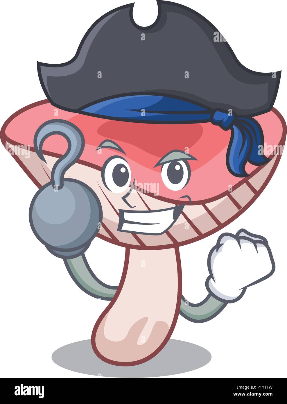 Pirate russule mushroom character cartoon Stock Vector Image & Art - Alamy