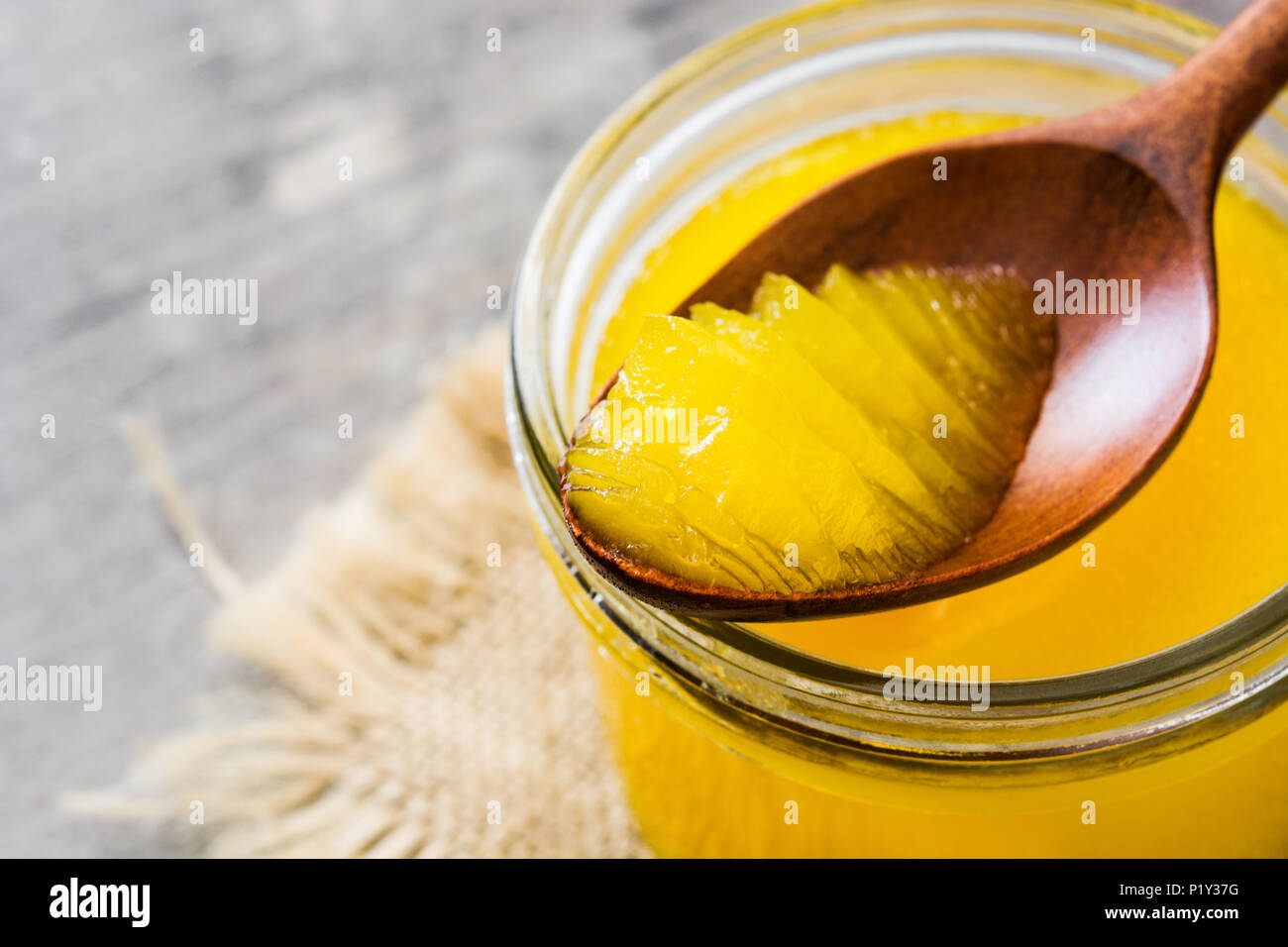 Ghee spoon hi-res stock photography and images - Alamy